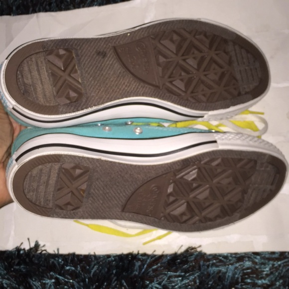 Converse | Shoes | Yellow And Blue Converse All Stars Sz 8 | Poshmark